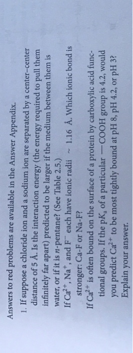 Solved Answers to red problems are available in the Answer | Chegg.com