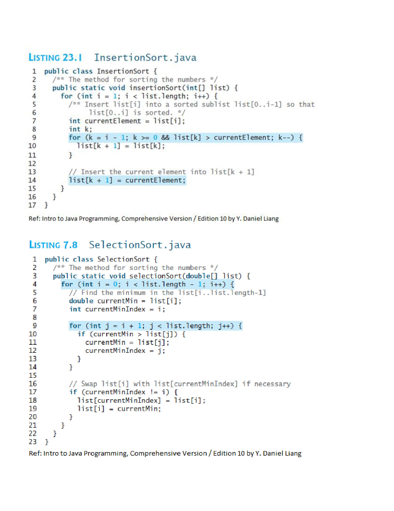LISTING 23.10 HeapSort.java 1 public class HeapSort { | Chegg.com