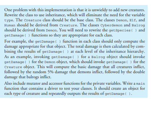 Solved Suppose that you are creating a fantasy role-playing | Chegg.com