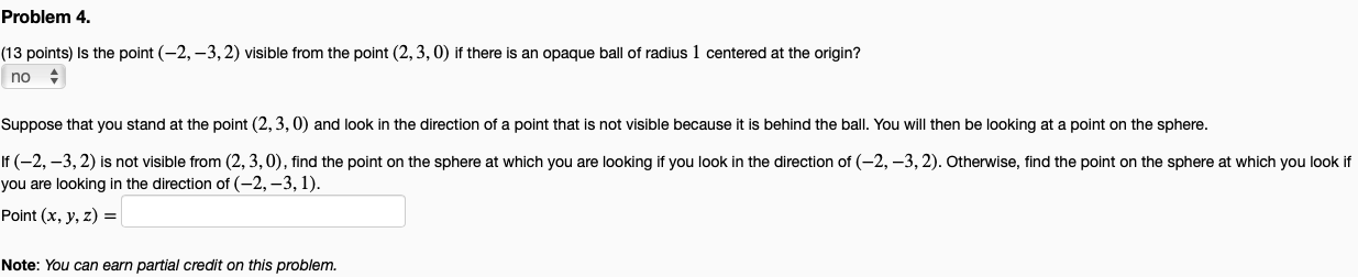 Solved Problem 4. (13 points) is the point (-2, -3,2) | Chegg.com