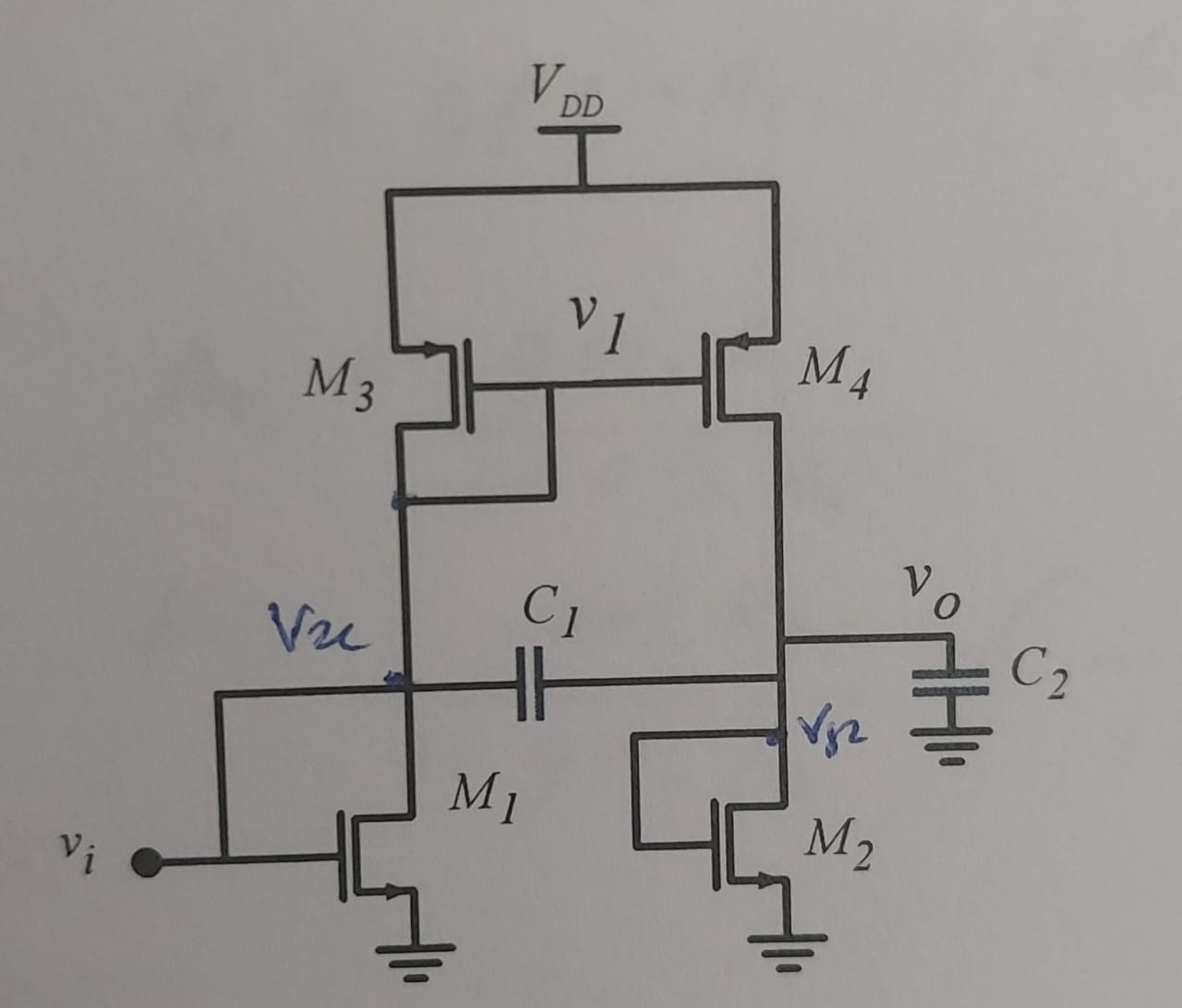 Solved Consider the circuit shownNeglect channel-length | Chegg.com