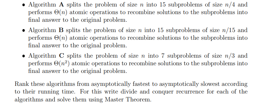 Solved Please donot use chat gpt to answer:Consider three | Chegg.com
