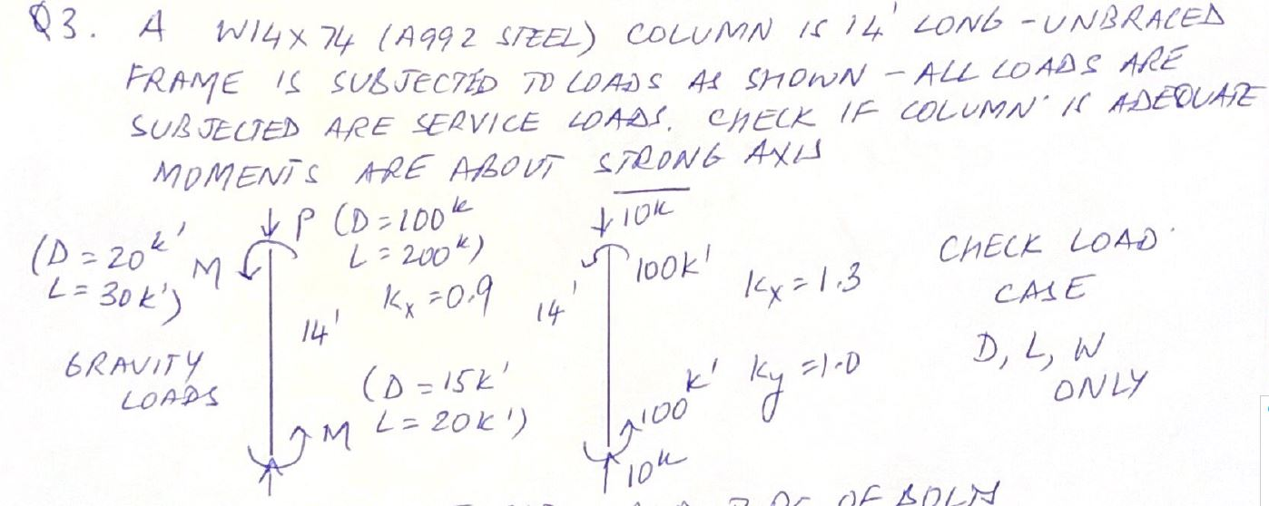 83. A W14X74 (A992 STEE (D=204 M - W14X74 (A992 | Chegg.com
