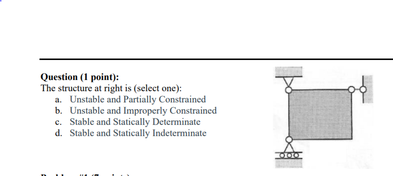 Solved Question (1 point): The structure at right is (select | Chegg.com