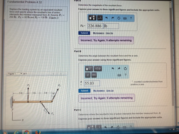 Solved Fundamental Problem 4.32 Determine the magnitude of | Chegg.com