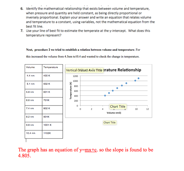Solved 6. Identify the mathematical relationship that exists | Chegg.com
