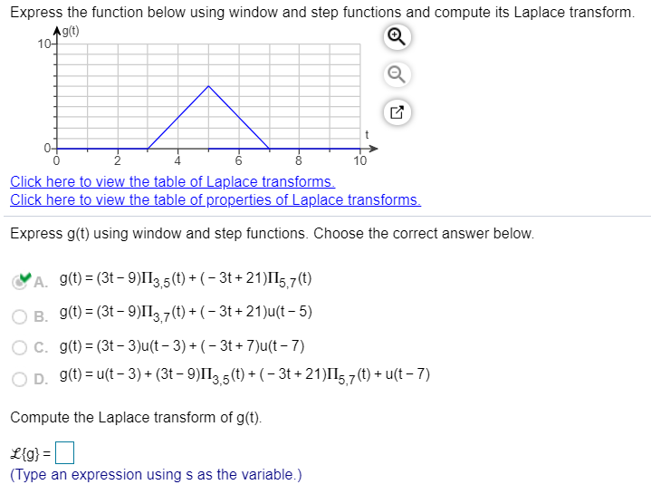 Solved Express the function below using window and step | Chegg.com