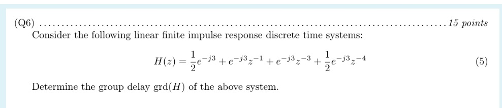 Solved 15 points (26) Consider the following linear finite | Chegg.com