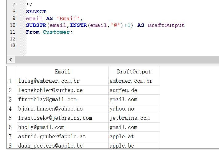 Solved I can't use Substring_index to solve this SQL | Chegg.com