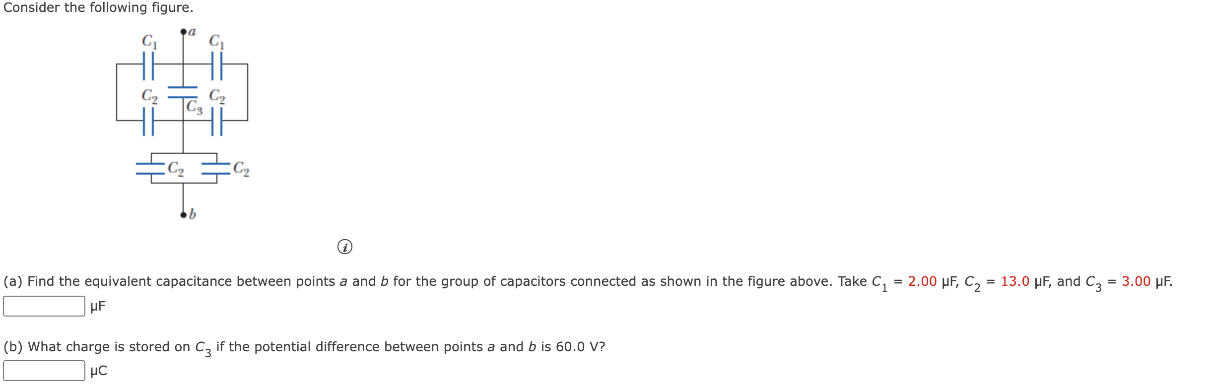 Solved Consider the following figure. a C C C2 C2 102 C2 = | Chegg.com