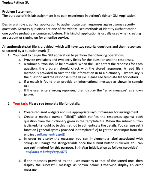 Solved Problem Statement The Purpose Of This Lab Assignment