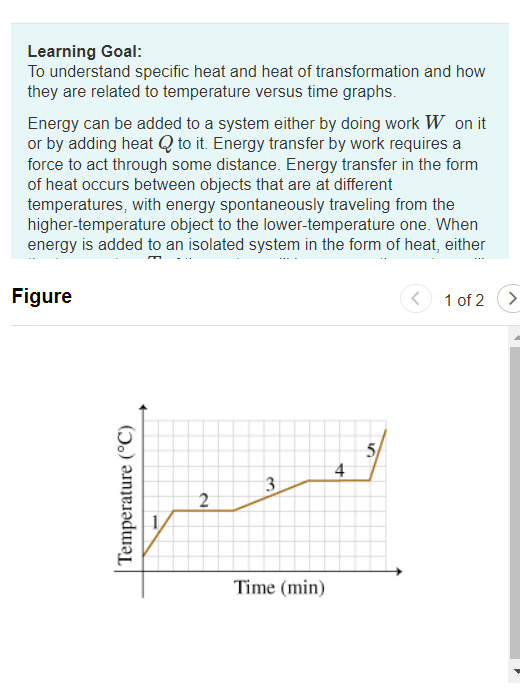 Learning Goal: To understand specific heat and heat | Chegg.com