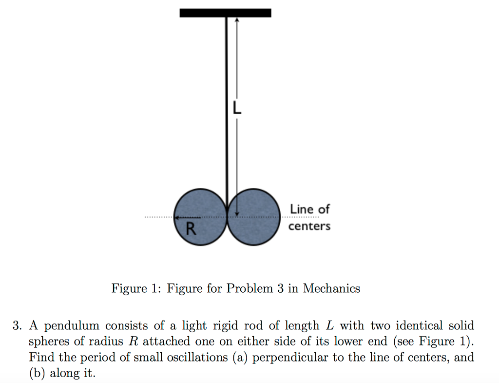 Solved Line of centers Figure 1: Figure for Problem 3 in | Chegg.com