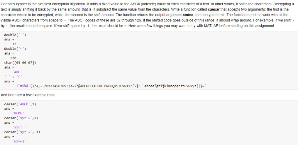 Solved Caesar S Cypher Simplest Encryption Algorithm Adds Fixed Value Ascii Unicode Value