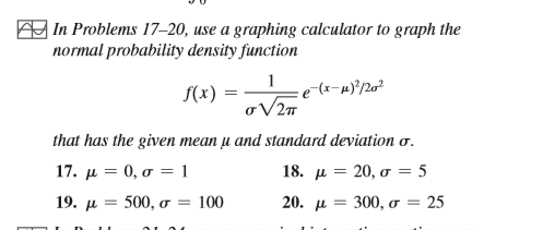 Solved 24. For the normal probability density function of | Chegg.com
