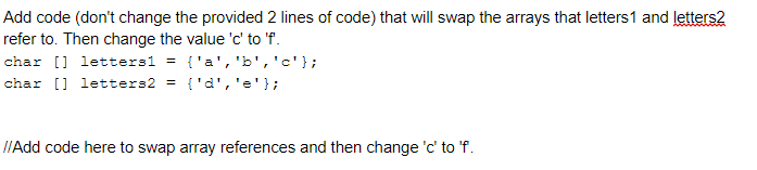 Solved Add code (don't change the provided 2 lines of code) | Chegg.com