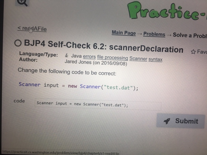 Solved Change the following code to be correct: Scanner | Chegg.com