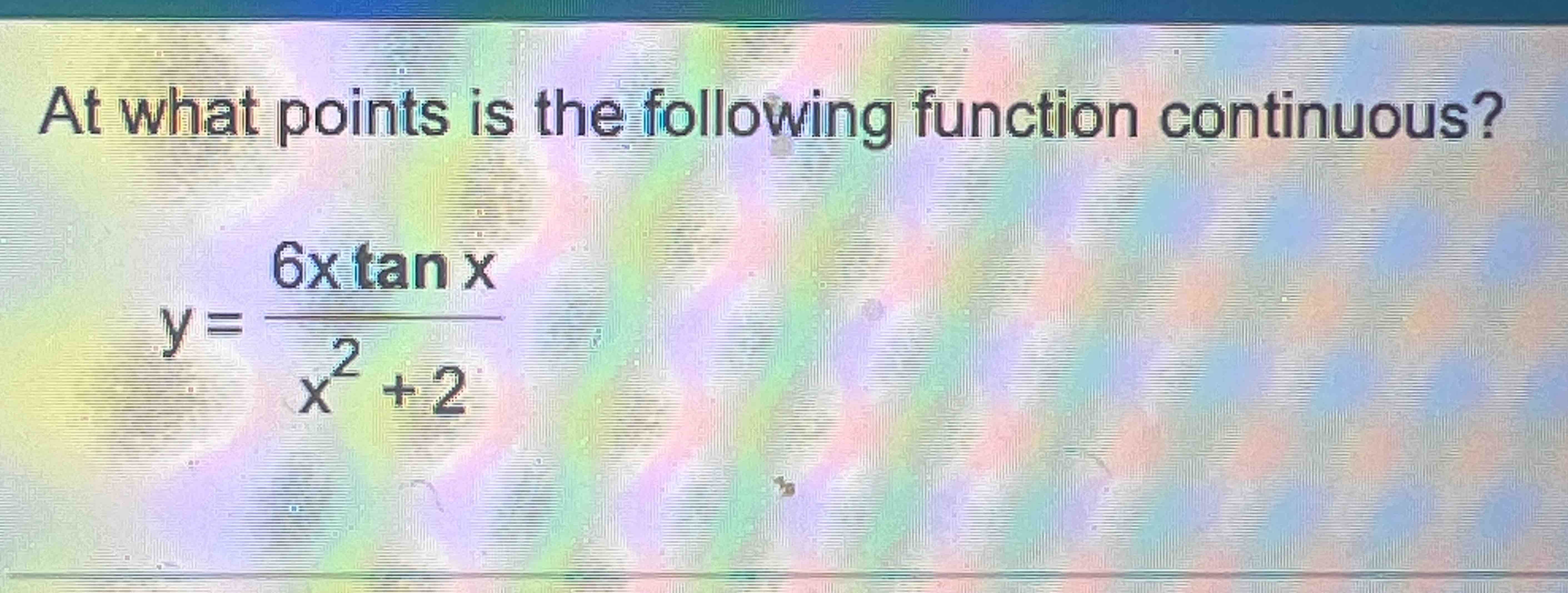 Solved At what points is the following function | Chegg.com