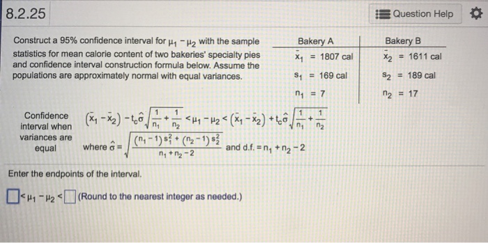 Solved Construct a 95% confidence interval for mu_1 -^mu_2 | Chegg.com