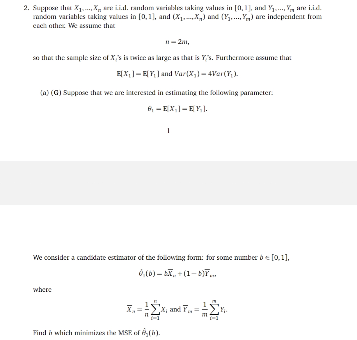 Solved Suppose that X1,…,Xn are i.i.d. random variables | Chegg.com