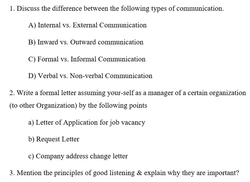 Solved Discuss the difference between the following types of | Chegg.com