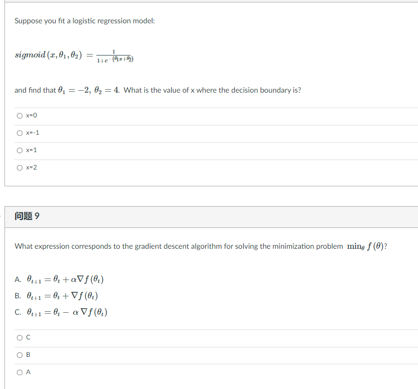 Solved Suppose you fit a logistic regression model: 1 | Chegg.com