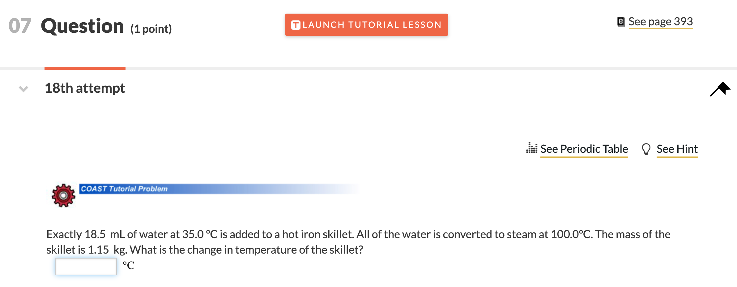 Solved 07 Question (1 point) TLAUNCH TUTORIAL LESSON @ See | Chegg.com