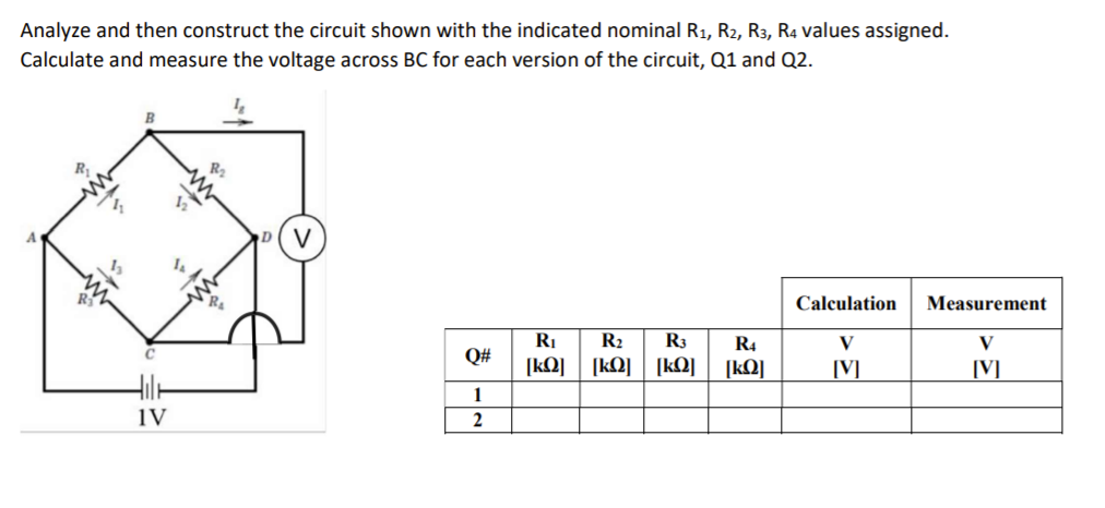Solved Analyze and then construct the circuit shown with the | Chegg.com