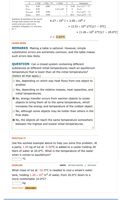 Solved GOAL Solve a problem involving heat transfer and a | Chegg.com