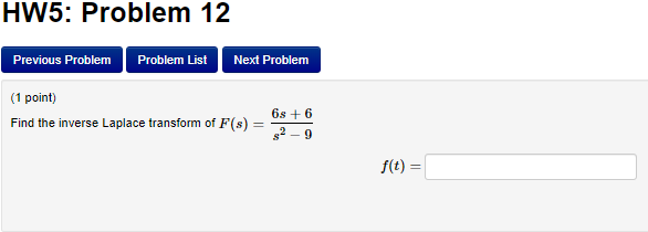 Solved HW5: Problem 11 Previous Problem Problem List Next | Chegg.com