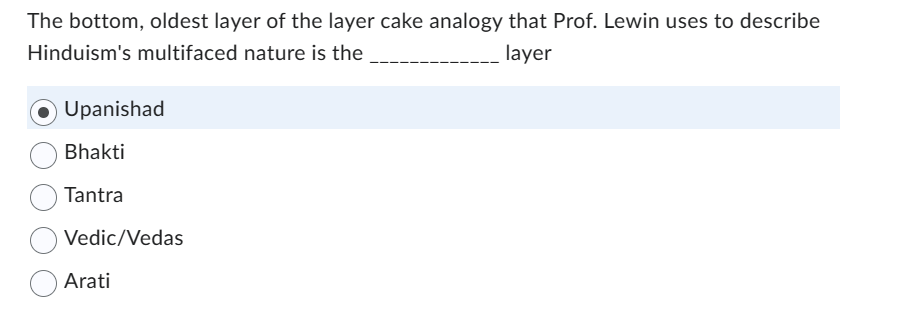 The bottom, oldest layer of the layer cake analogy | Chegg.com