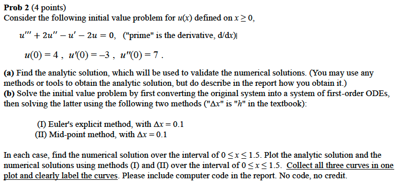 Note: Uses of Matlab built-in functions for solving | Chegg.com