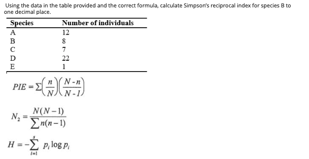 Solved Using the data in the table provided and the correct | Chegg.com