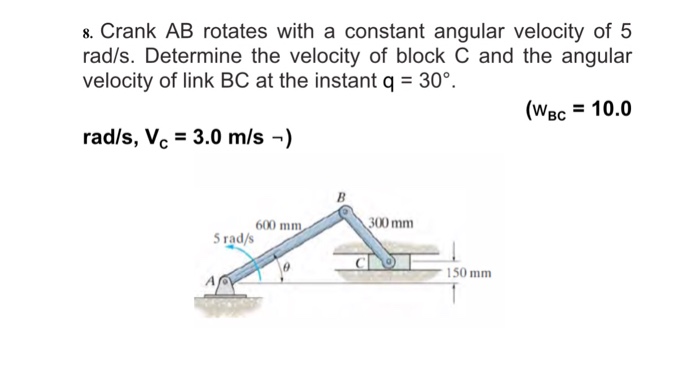 Solved By graphical solution Draw velocity diagram with | Chegg.com