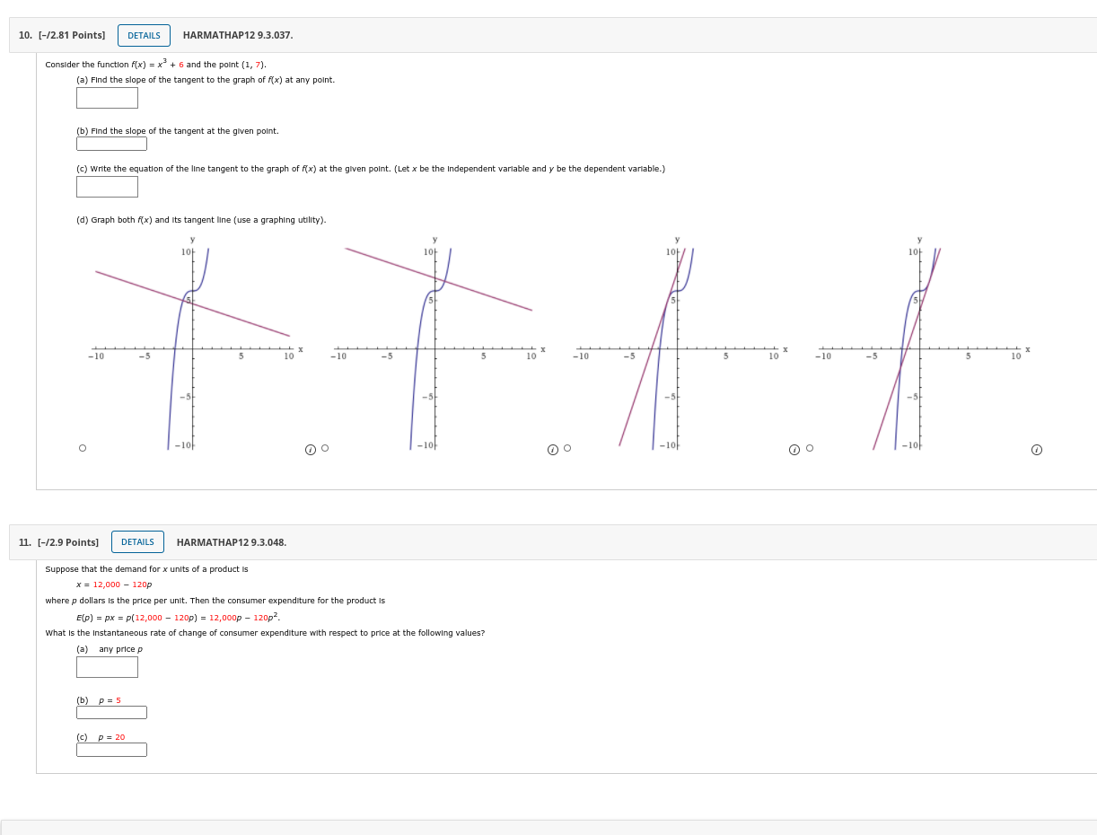 Solved 1. [-/2.81 Points] DETAILS HARMATHAP12 9.1.004. A | Chegg.com