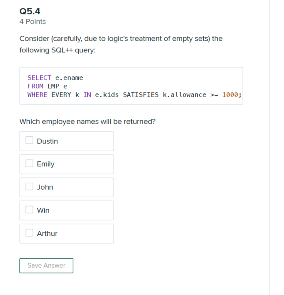 Solved Time to consider your new favorite DBMS, Apache | Chegg.com