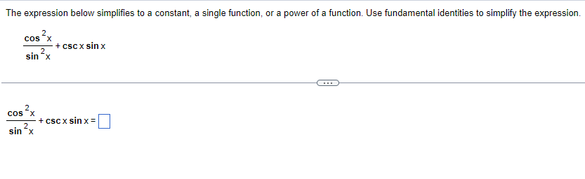 Solved The expression below simplifies to a constant, a | Chegg.com