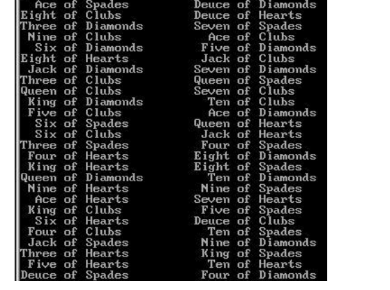 Solved Card Shuffling Dealing Program Include 