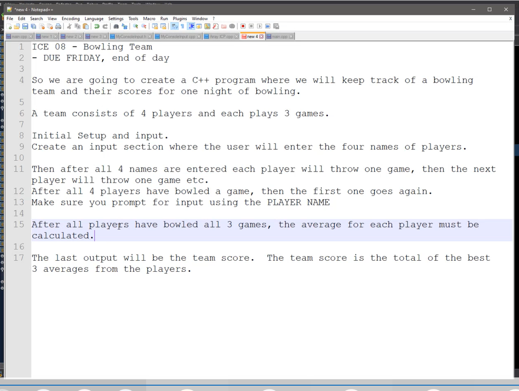 Solved main.com new 4 - Notepad++ File Edit Search View | Chegg.com