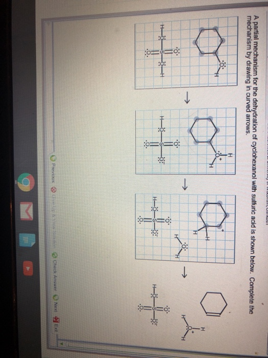 Solved A partial mechanism for the dehydration of | Chegg.com