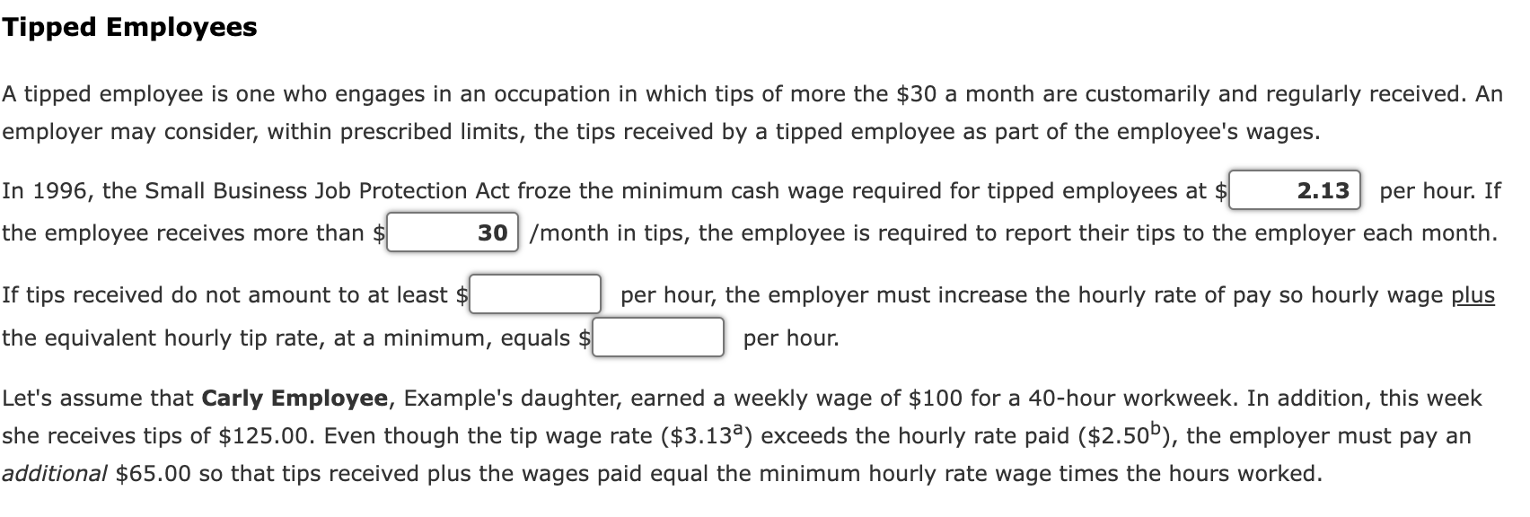 A tipped employee is one who engages in an occupation | Chegg.com