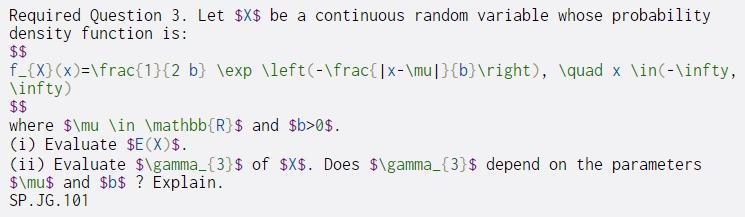 Solved Required Question 3. Let $X$ be a continuous random | Chegg.com