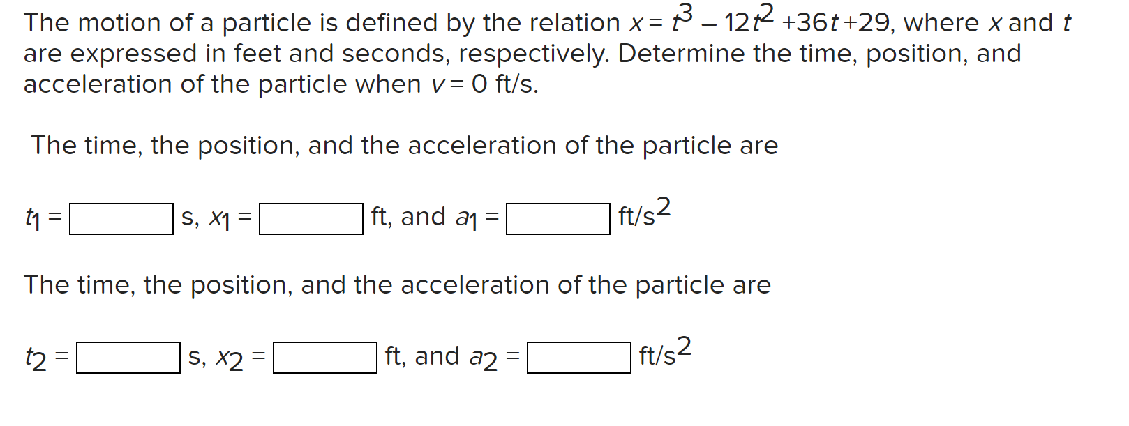 Solved The motion of a particle is defined by the relation | Chegg.com