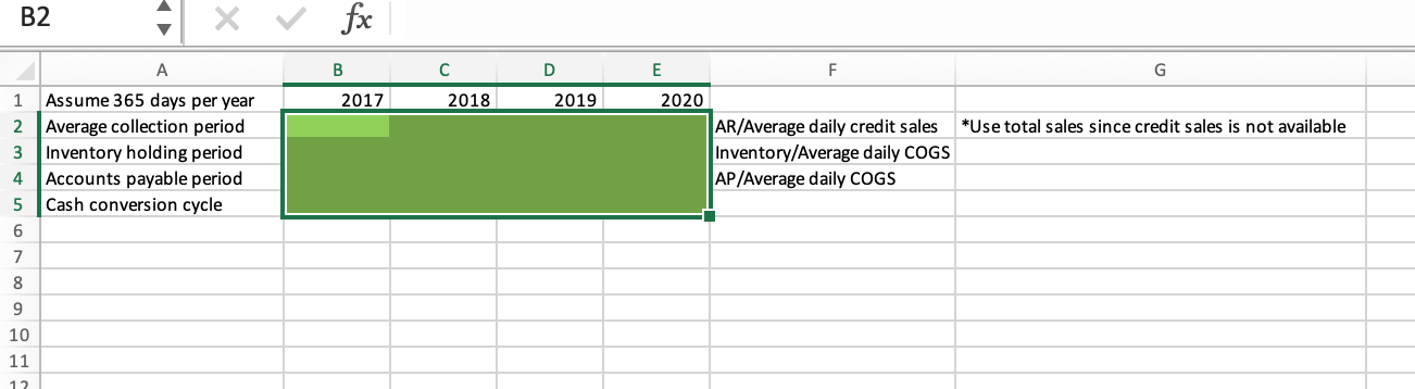 Please fill in green cells. | Chegg.com