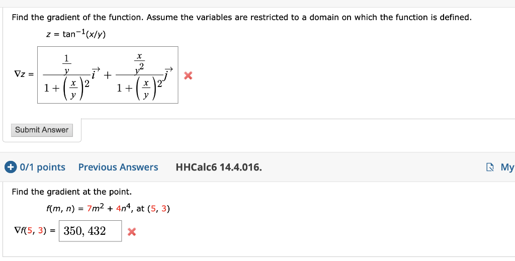 Solved Find the gradient of the function. Assume the | Chegg.com
