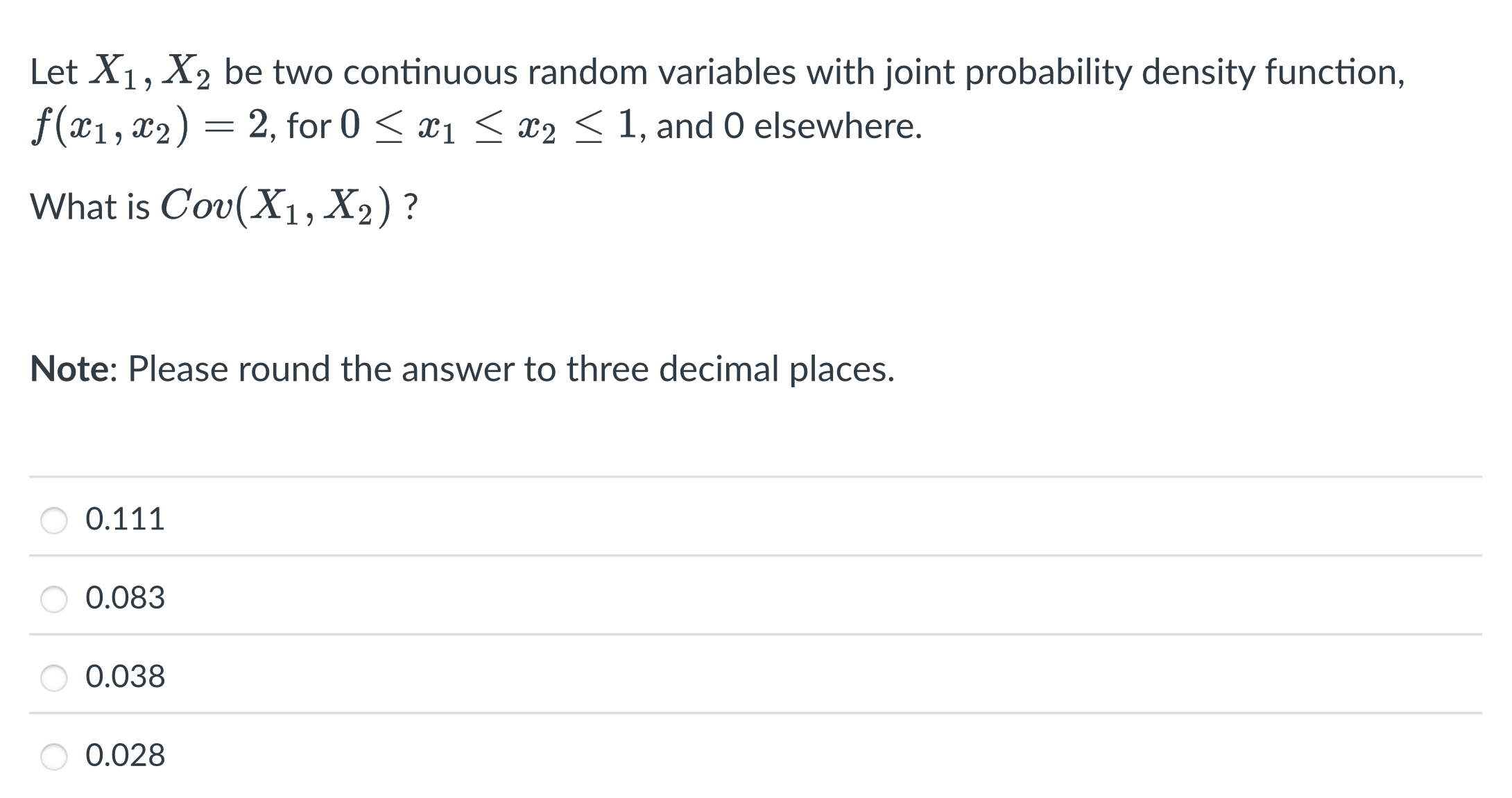 Solved By An Expert Let X1x2 Be ﻿two Continuous Random Variables With 8279