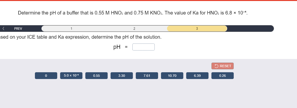 Solved Determine the pH of a buffer that is 0.55 M HNO2 and | Chegg.com