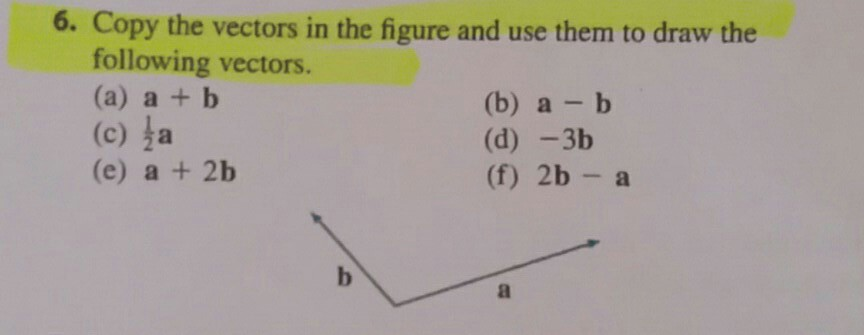 Solved 6. Copy the vectors in the figure and use them to | Chegg.com