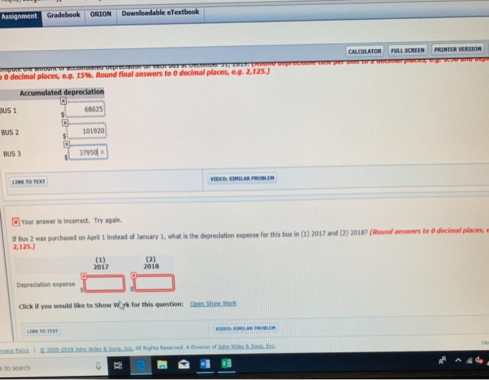 Solved Assignment Gradebook ORION Downloadable eTextbook | Chegg.com