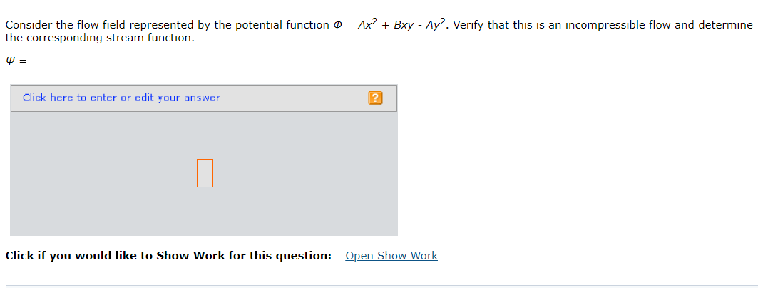 Solved Consider the flow field represented by the | Chegg.com